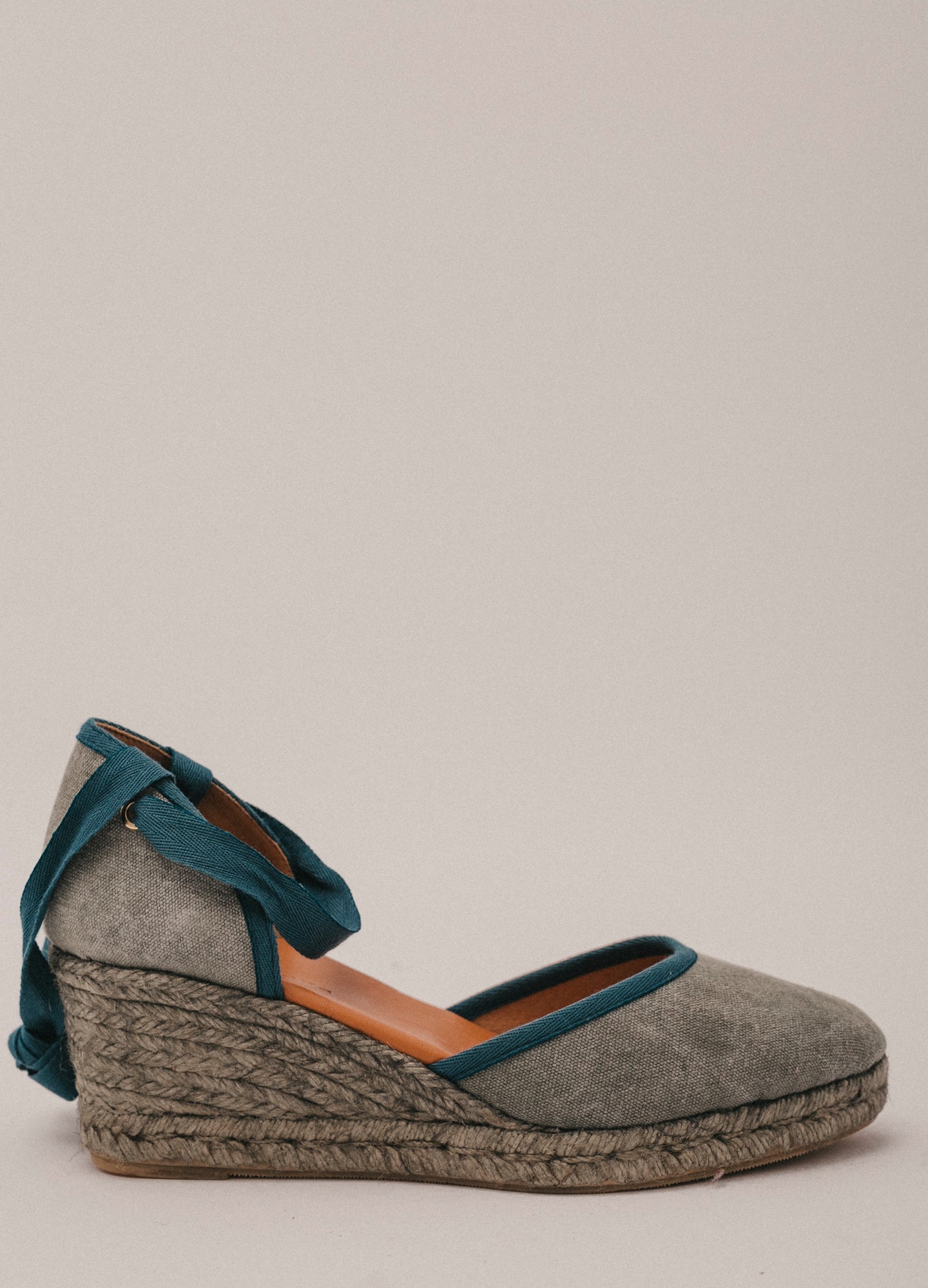 Women's espadrille wedge | Paloma Khaki | CHERUBINA