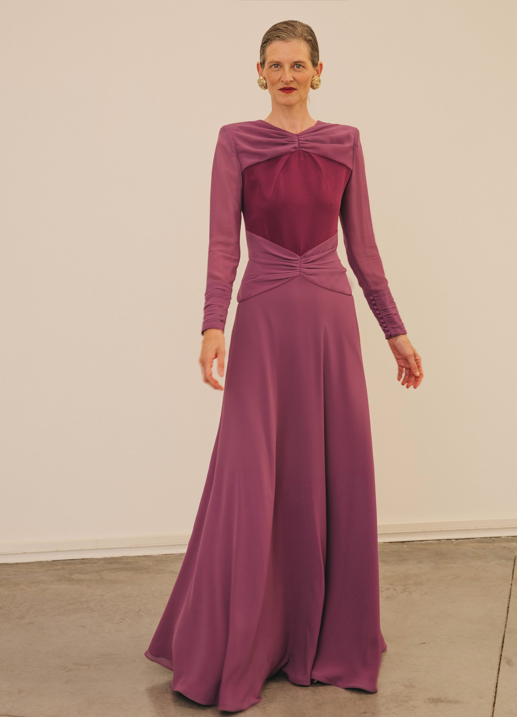 Vestido madrina drapeado | LANA | CHERUBINA